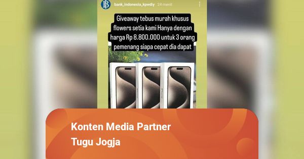 Akun Instagram BI DIY Diretas, Modus Tawarkan Tebus Murah Handphone | kumparan.com